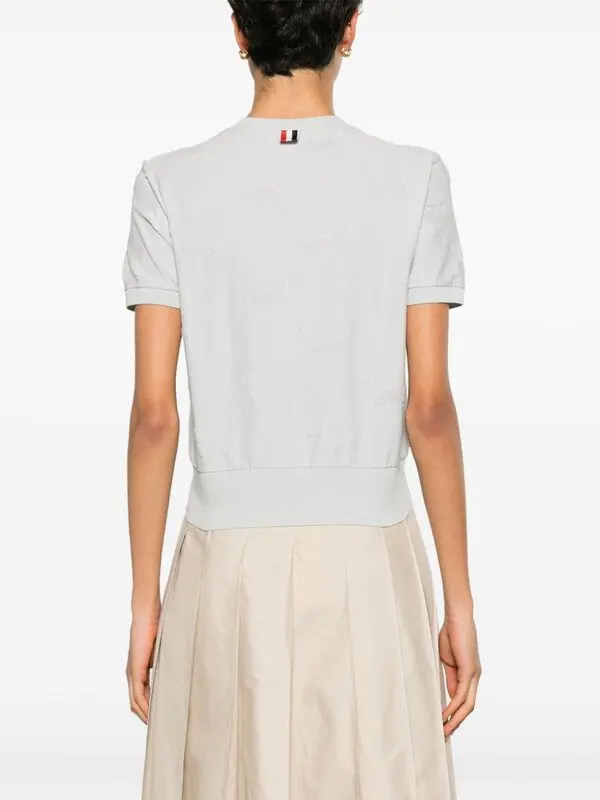 Thom Browne Hector Jacquard-terry T-shirt