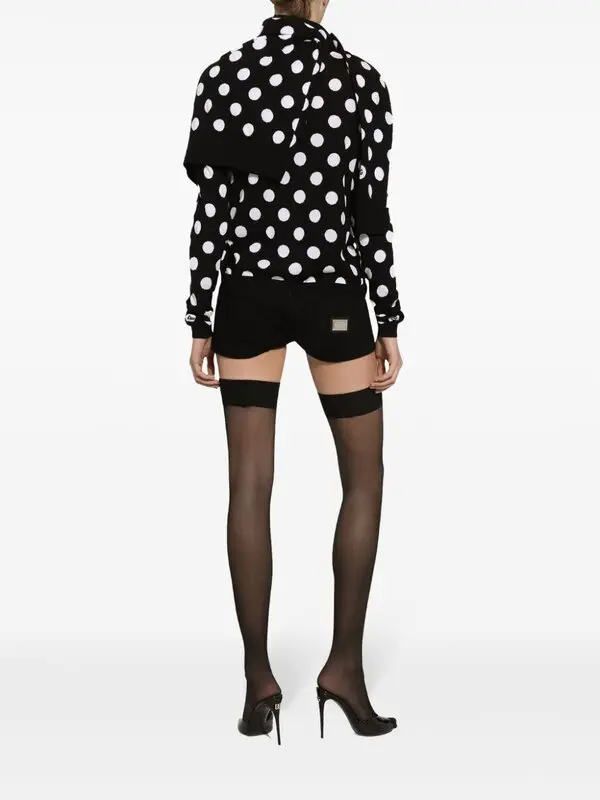 Dolce & Gabbana Polka-dot Cardigan - Black