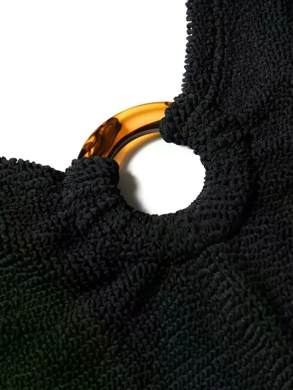 Hunza G Celine Ring-detail Swimsuit - Black
