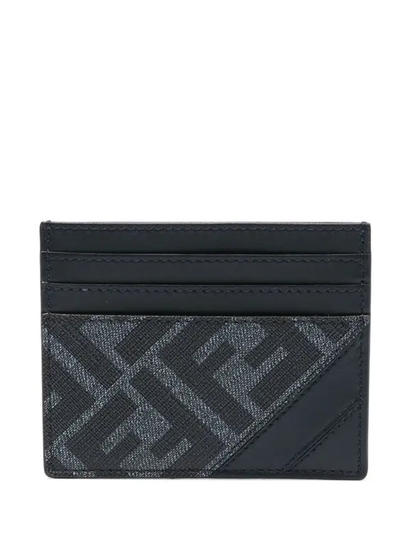 Fendi Diagonal Card Holder - Blue