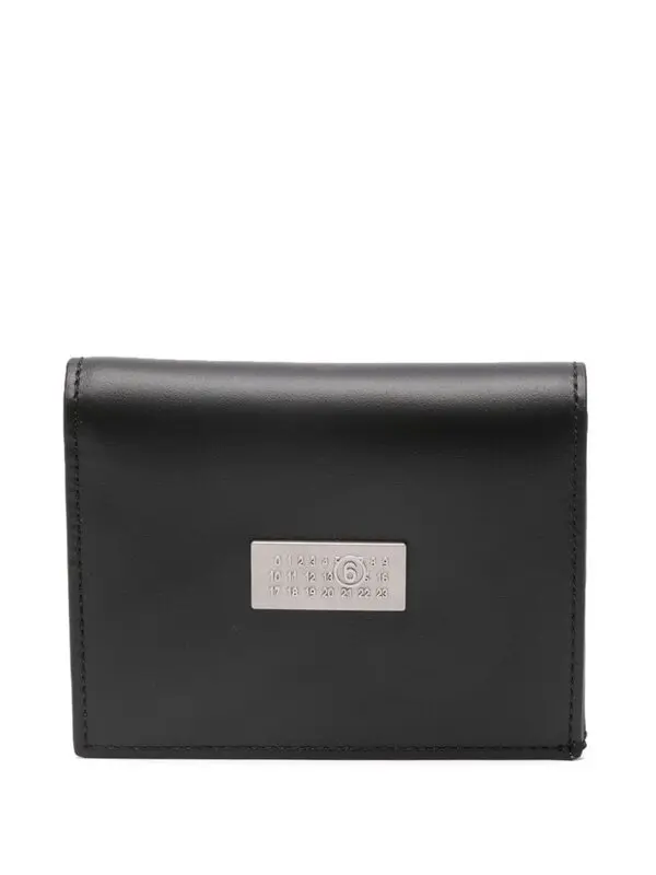 MAISON MARGIELA Numbers-motif Leather Wallet - Black