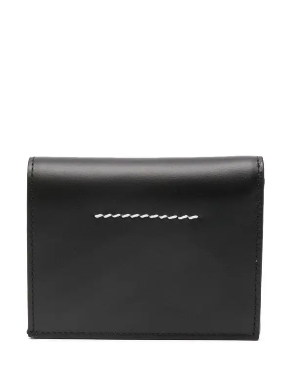 MAISON MARGIELA Numbers-motif Leather Wallet - Black