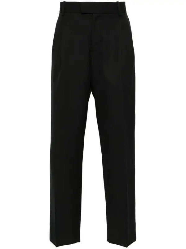 Drole De Monsieur Logo-embroidered Trousers - Black