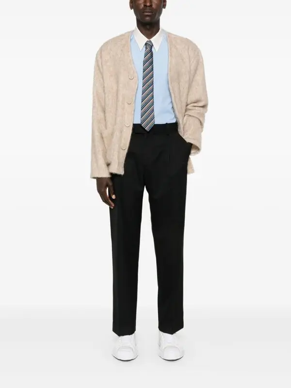 Drole De Monsieur Logo-embroidered Trousers - Black