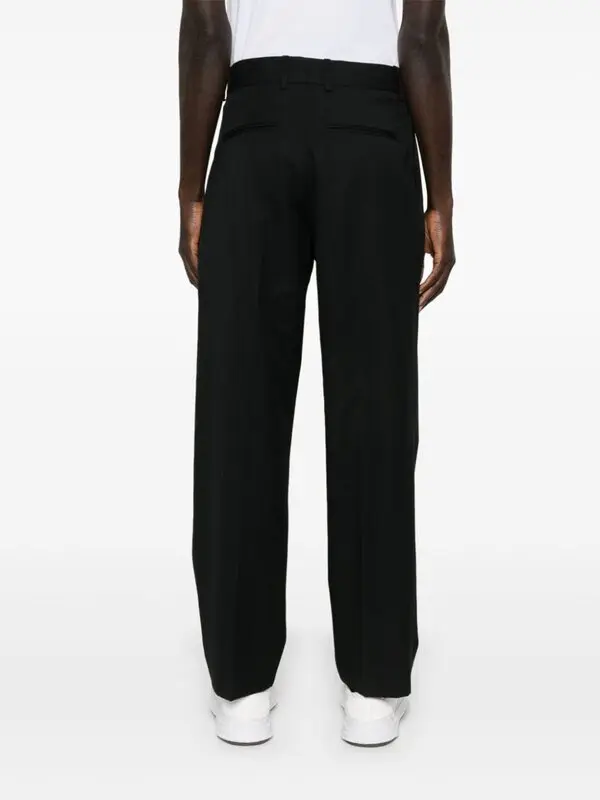 Drole De Monsieur Logo-embroidered Trousers - Black