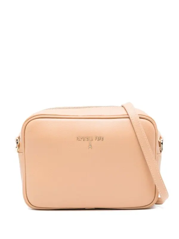 Patrizia Pepe Leather Crossbody Bag - Neutrals