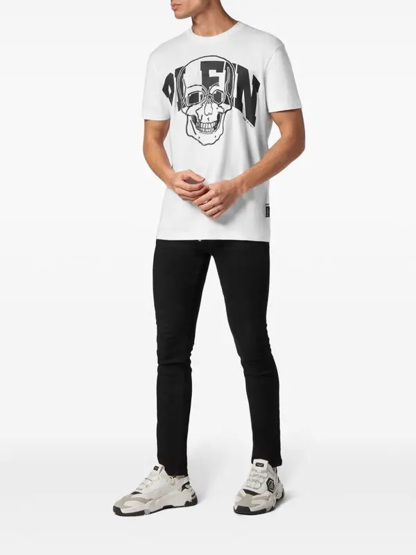 Philipp Plein Skull-print Cotton T-shirt - White