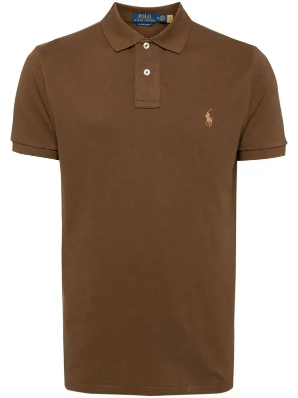 Polo Ralph Lauren Short-sleeve Cotton Polo Shirt - Brown