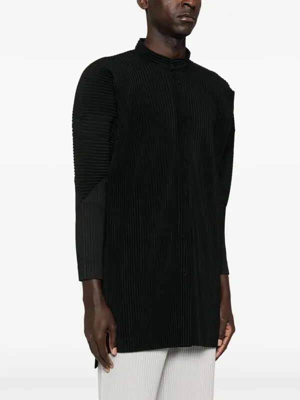 Issey Miyake March Pleated Shirt - Black