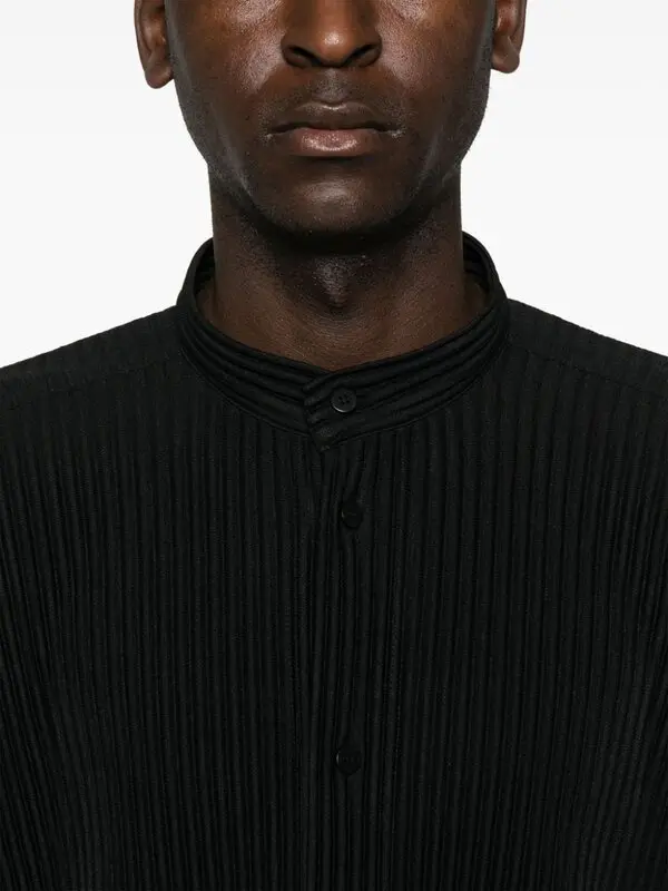 Issey Miyake March Pleated Shirt - Black