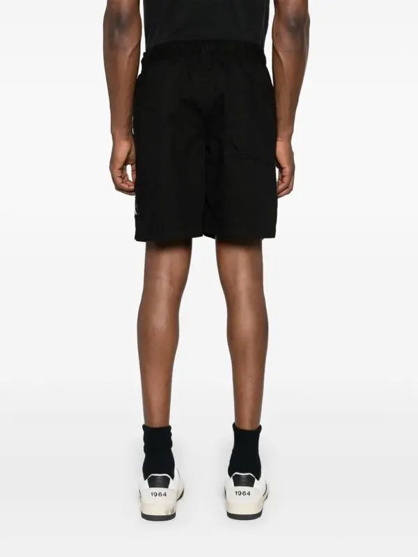 Calvin Klein Logo-patch Twill Bermuda Shorts - Black