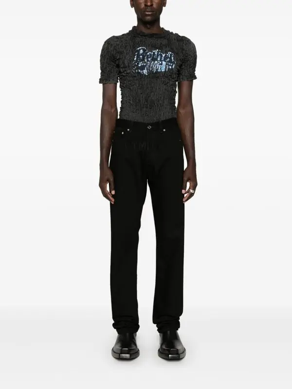 VTMNTS Logo-embroidered Straight-leg Jeans