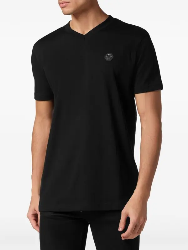 Philipp Plein Logo-appliqué Cotton T-shirt