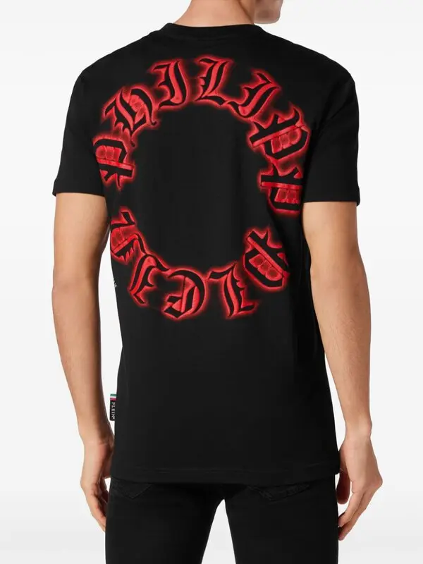Philipp Plein Logo-appliqué Cotton T-shirt