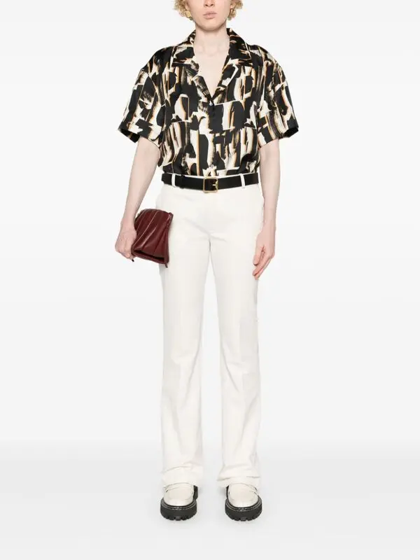 LUDOVIC DE SAINT SERNIN Bum Tailored Flared Trousers