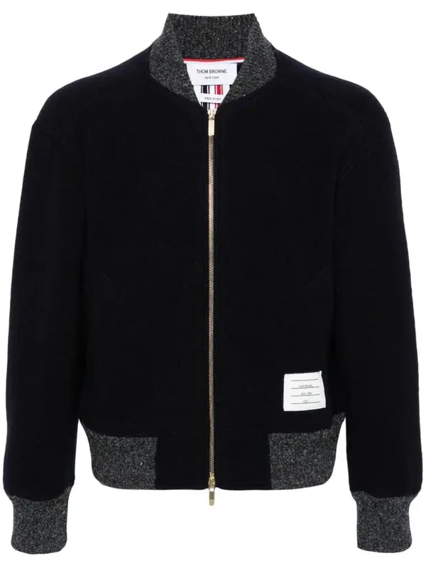 Thom Browne Zip-up Wool Bomber Jacket
