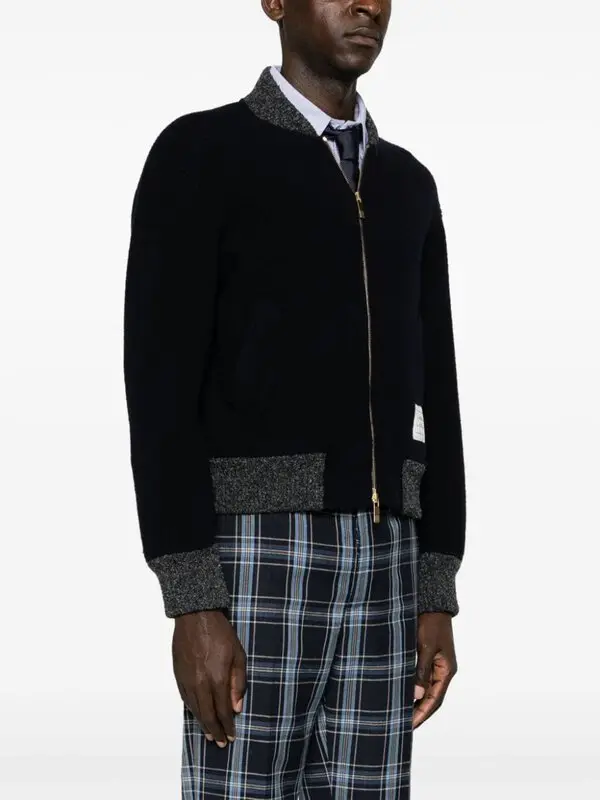Thom Browne Zip-up Wool Bomber Jacket