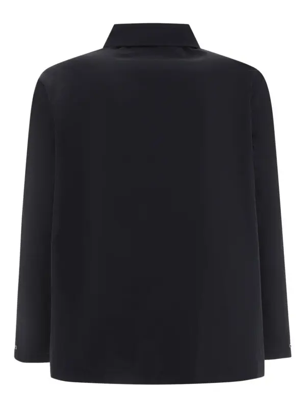 A.p.c. Embroidered Logo Shirt Jacket - Black