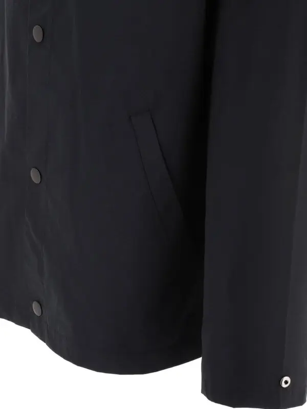 A.p.c. Embroidered Logo Shirt Jacket - Black