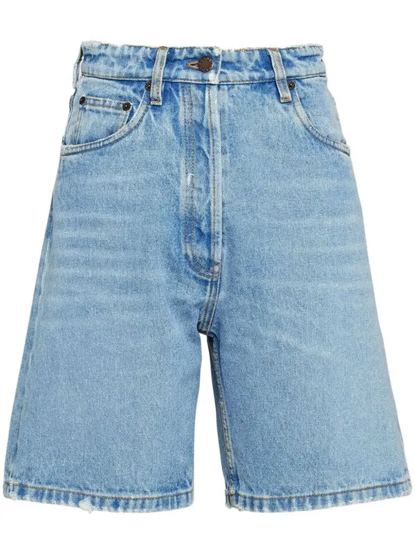Prada High-rise Denim Shorts