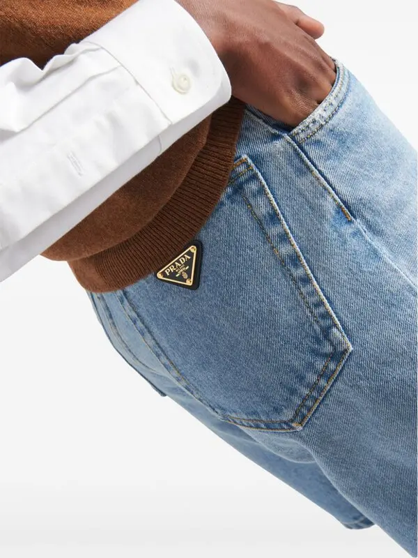 Prada High-rise Denim Shorts