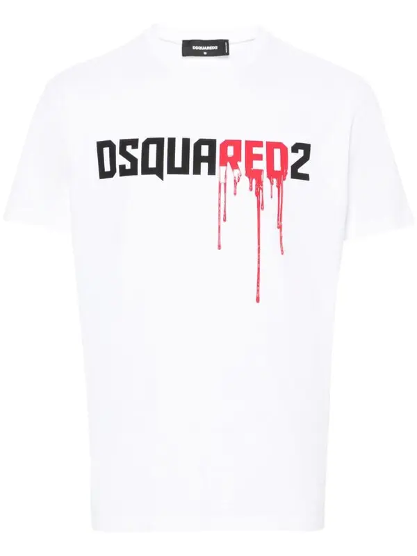 Dsquared2 Logo-print Cotton T-shirt - White
