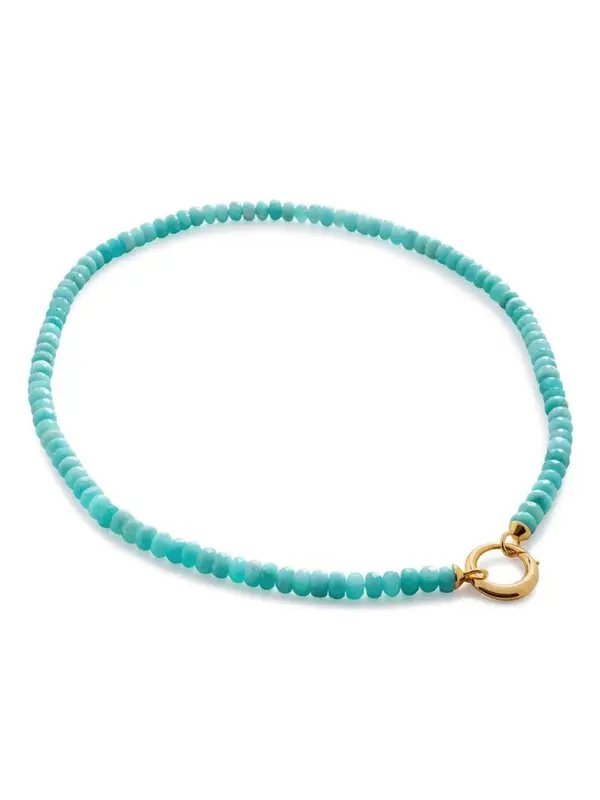 Monica Vinader Kissing Moon Amazonite Capture Necklace - Blue