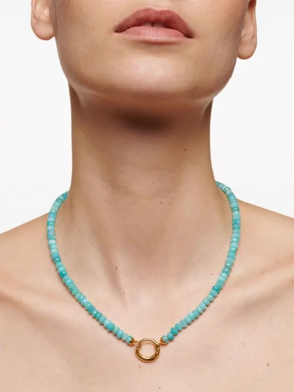 Monica Vinader Kissing Moon Amazonite Capture Necklace
