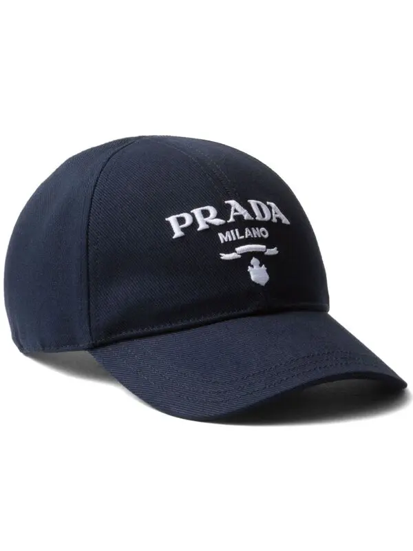 Prada Drill Baseball Cap - Blue | Editorialist