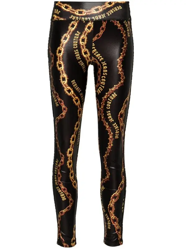 Versace Chain-print Leggings