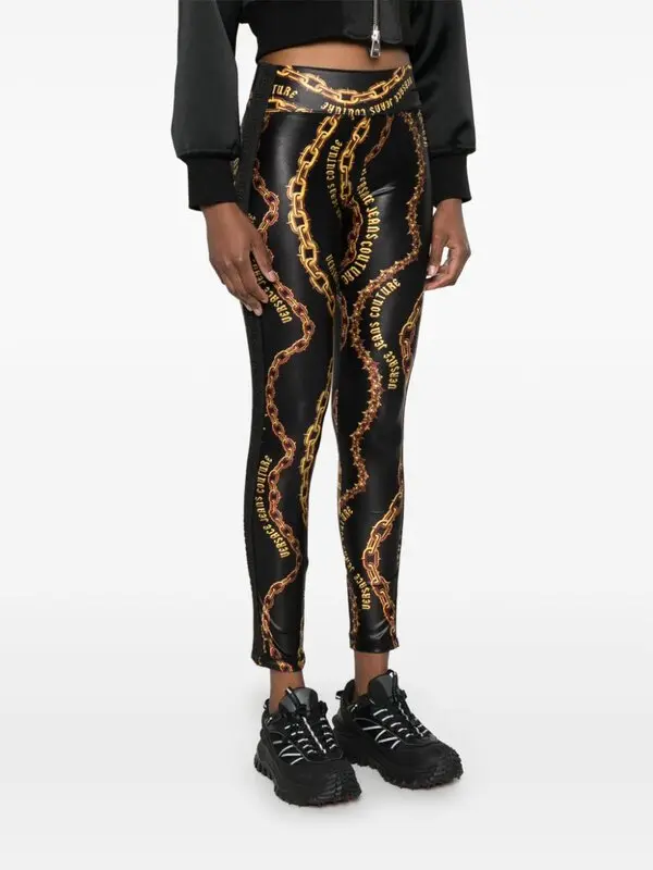 Versace Chain-print Leggings