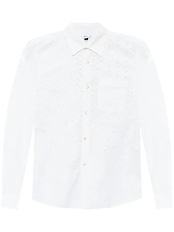 Eytys Otis Perforated Cotton Shirt - White