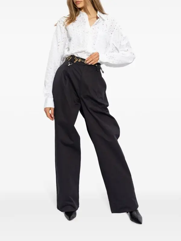 Eytys Otis Perforated Cotton Shirt - White