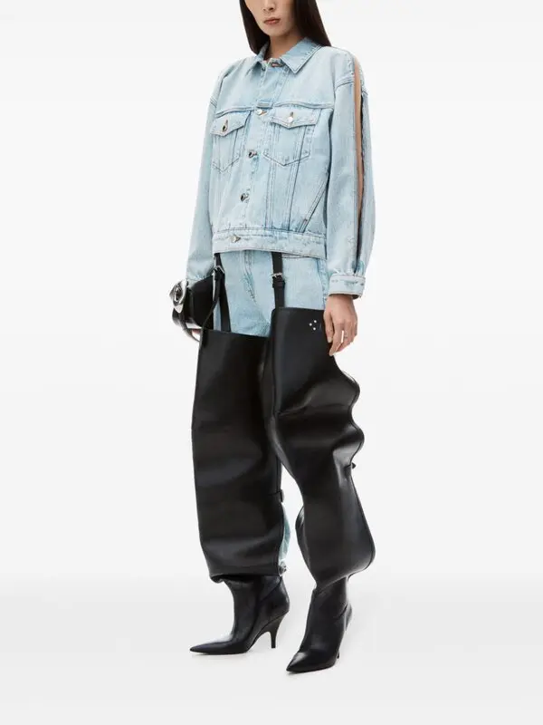 Alexander Wang Zip-sleeved Denim Jacket
