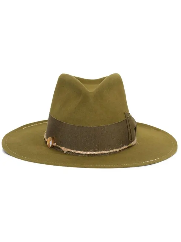 Nick Fouquet River Song Fedora Hat - Green