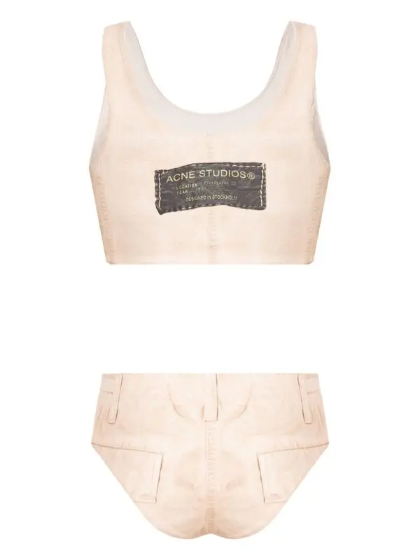 Acne Studios Trompe L'oeil-print Bikini
