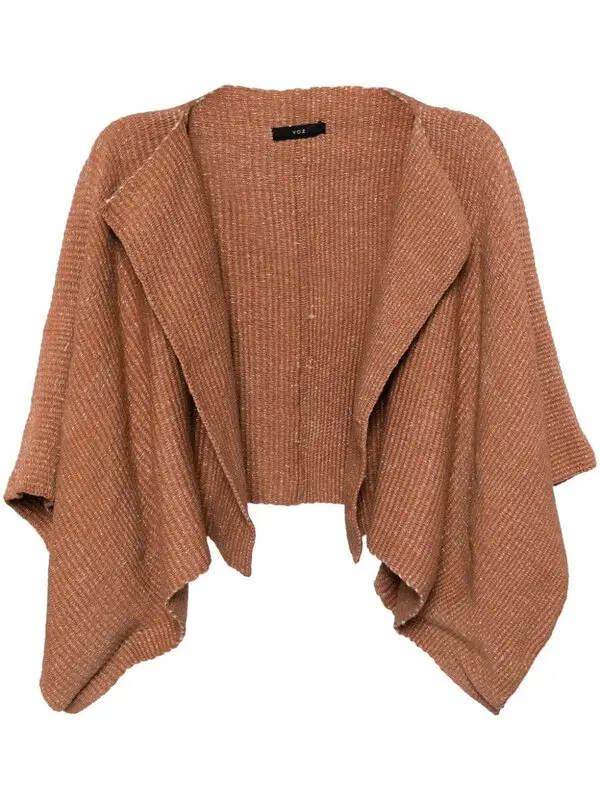 Voz Asymmetric Lurex Cape