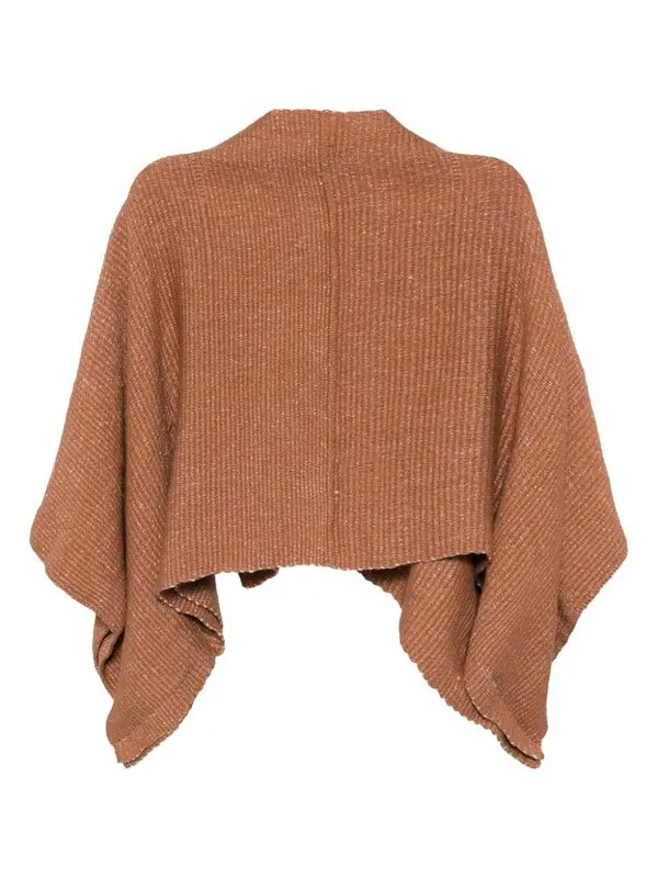 Voz Asymmetric Lurex Cape