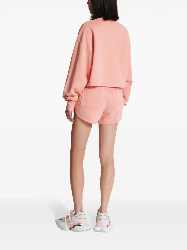 Balmain Logo-embroidered Cotton Sweatshirt