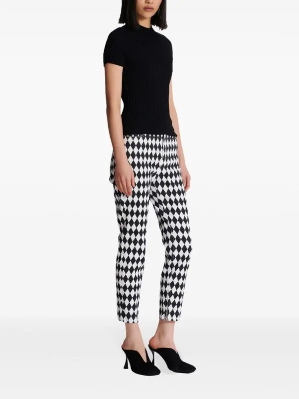 Balmain Logo-plaque Ribbed Knit Top