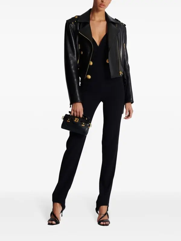 Balmain Halterneck Crepe Jumpsuit