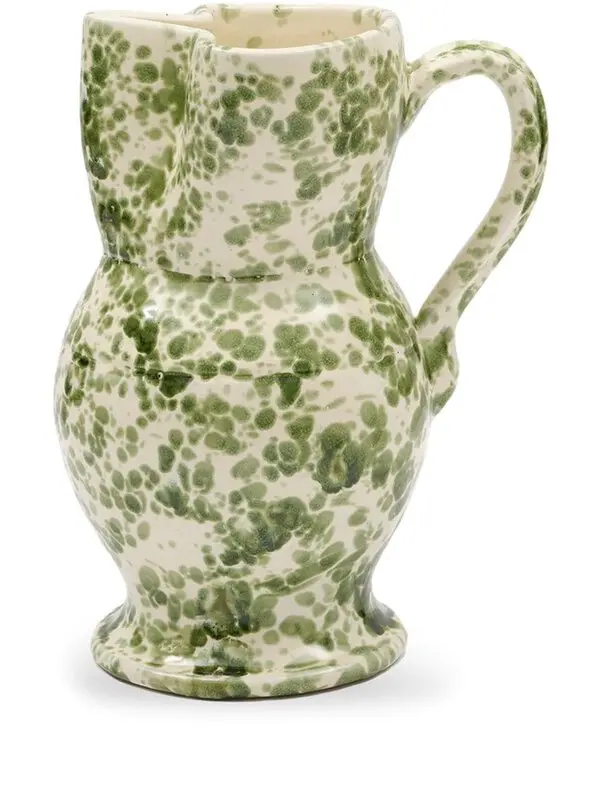 CABANA Speckled Ceramic Pitcher - Green