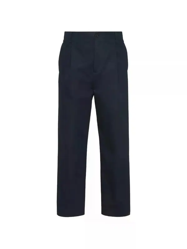 Valentino Garavani Cotton Gabardine Trousers - Blue