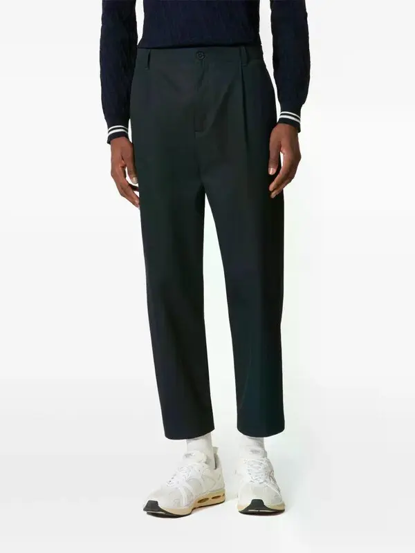 Valentino Garavani Cotton Gabardine Trousers - Blue