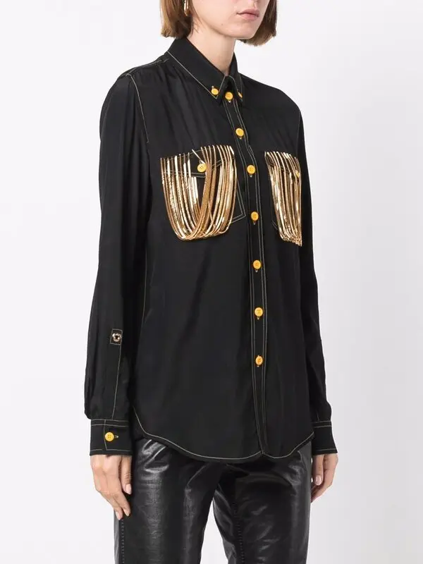 Burberry Chain Pocket Detail Shirt