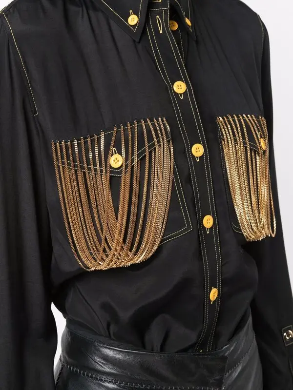 Burberry Chain Pocket Detail Shirt