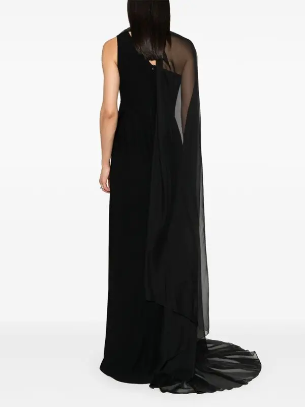 GEMY MAALOUF One-shoulder Draped Gown