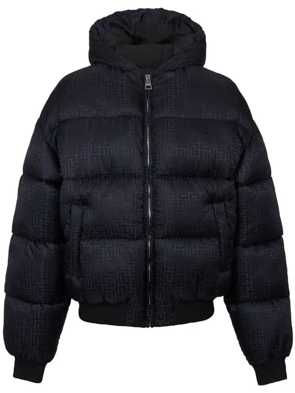 Balmain Pb Monogram Puffer Jacket