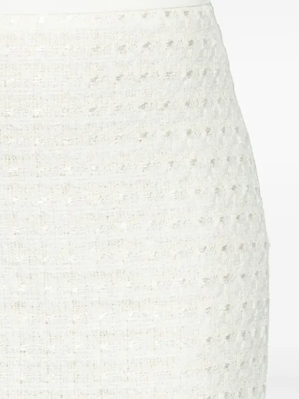 Casablanca High-waisted Mini Skirt - White