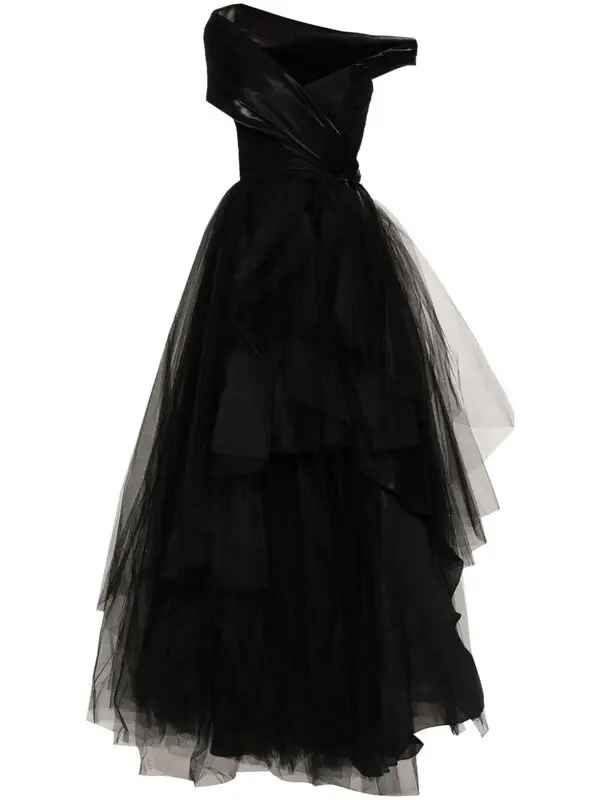 GEMY MAALOUF Off-shoulder Asymmetric Dress